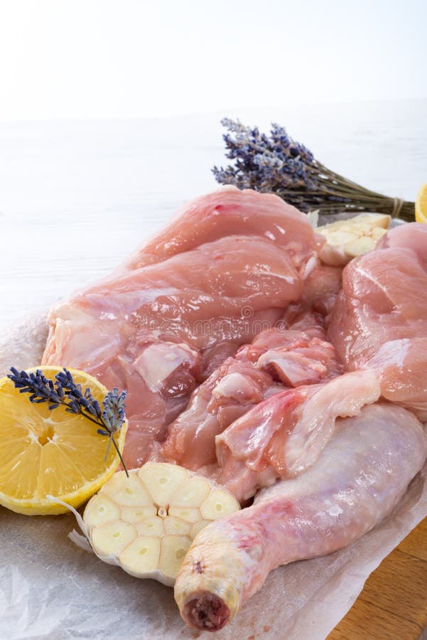 Trimming Chicken stock photo. Image of cutting, dietary - 44518392