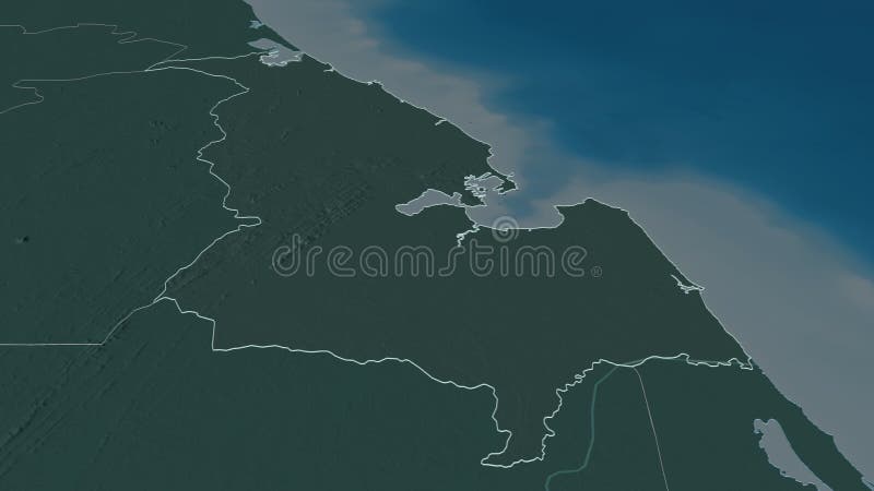 Trincomalee, Sri Lanka - Outlined. Administrative Stock Illustration ...