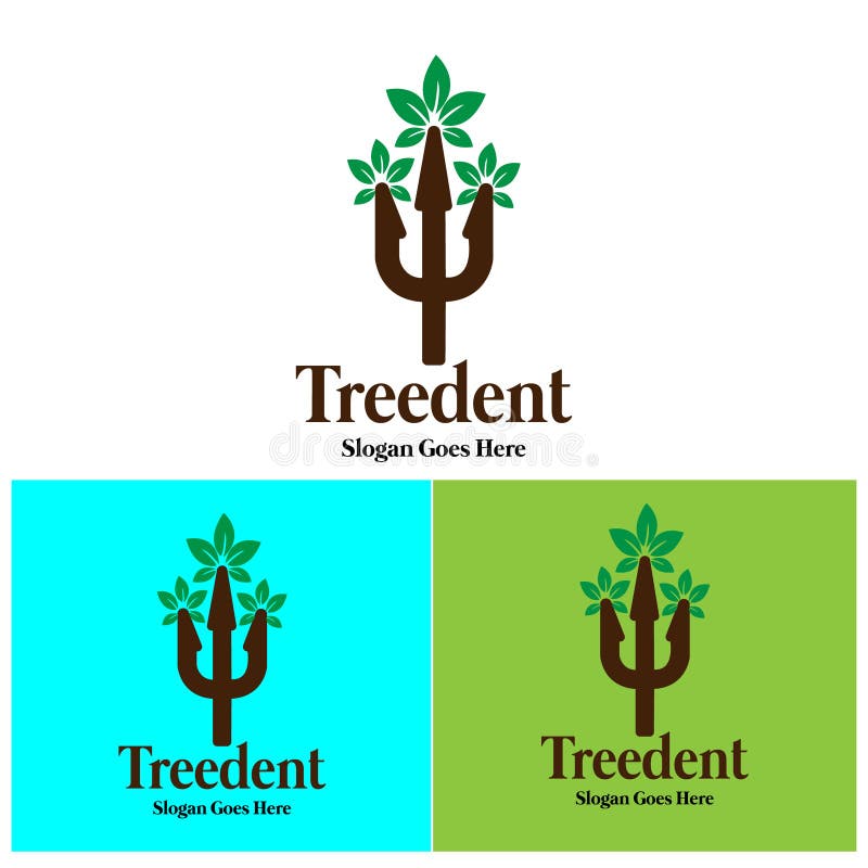 Trindent Logo Design stock vector. Illustration of ecology - 189647680