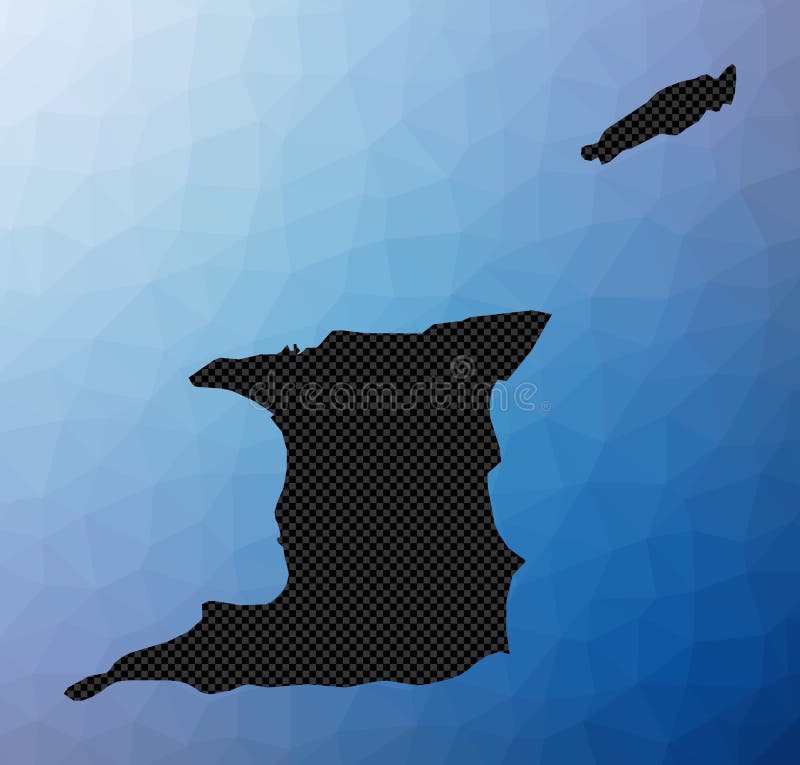 Trinidad and Tobago Geometric Map. Stock Vector - Illustration of ...