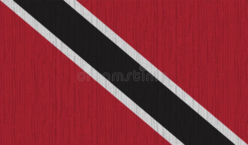 Trinidad And Tobago Vector Grunge Flag Isolated On White Background
