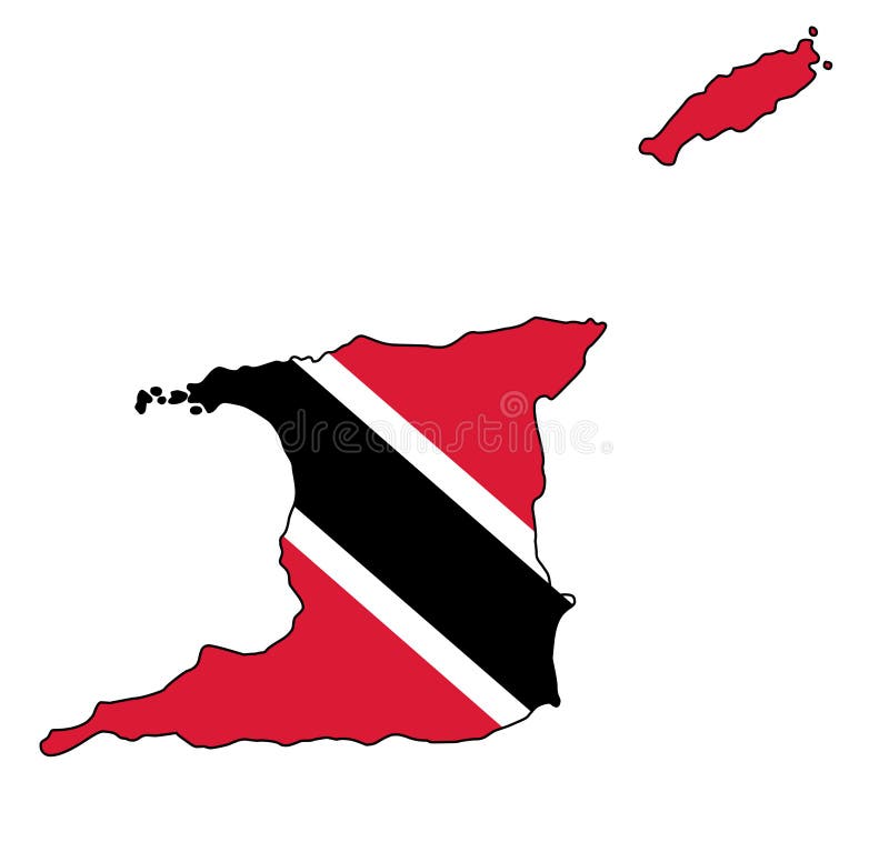 Trinidad & Tobago Map Outline Tobago Vector Illustration Stock Vector ... Trinidad & Tobago Map Outline Tobago Vector Illustration Stock Vector ...