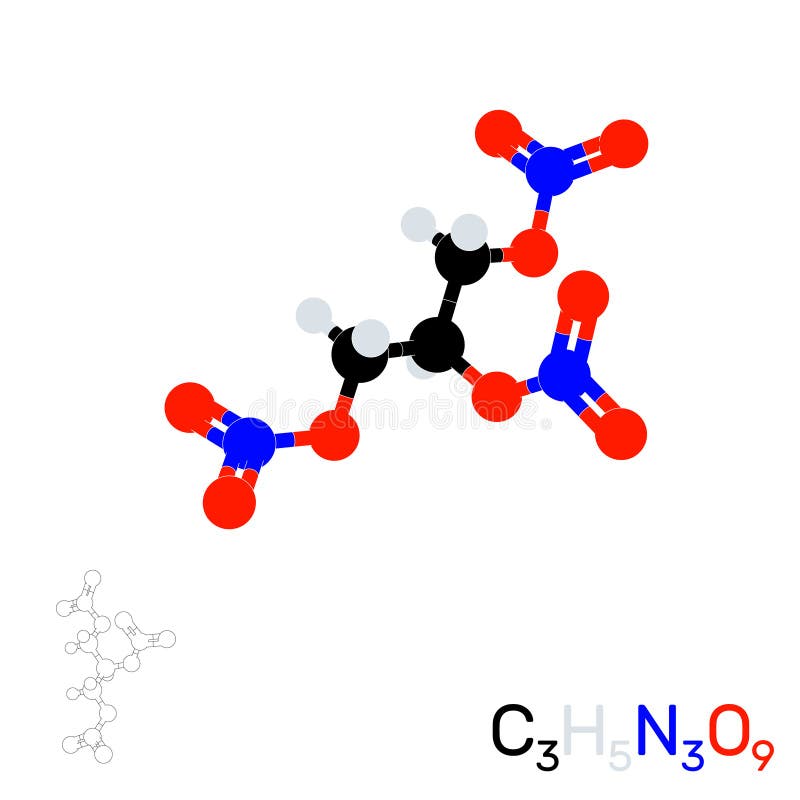 Nitroglycerin or Trinitroglycerin or Nitro, Glyceryl Trinitrate GTN or ...