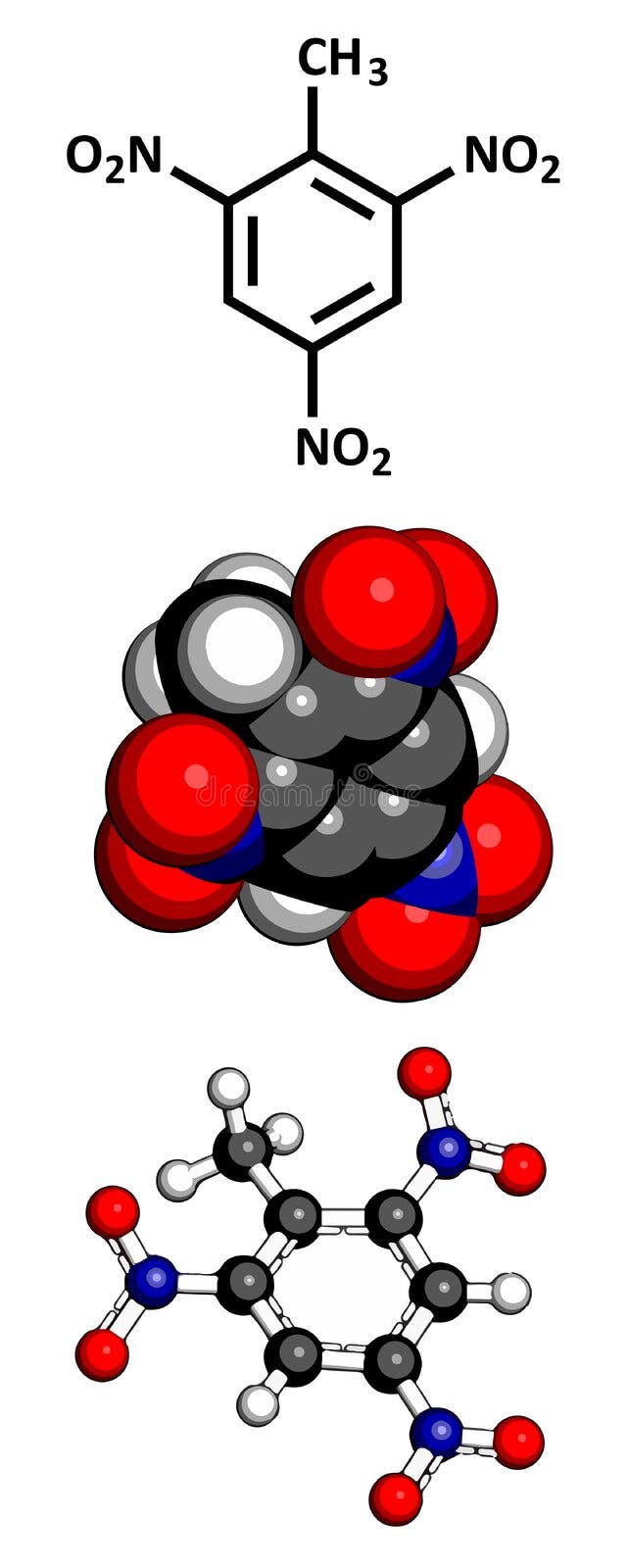 Trinitrotoluene Molecule Stock Illustrations – 34 Trinitrotoluene ...