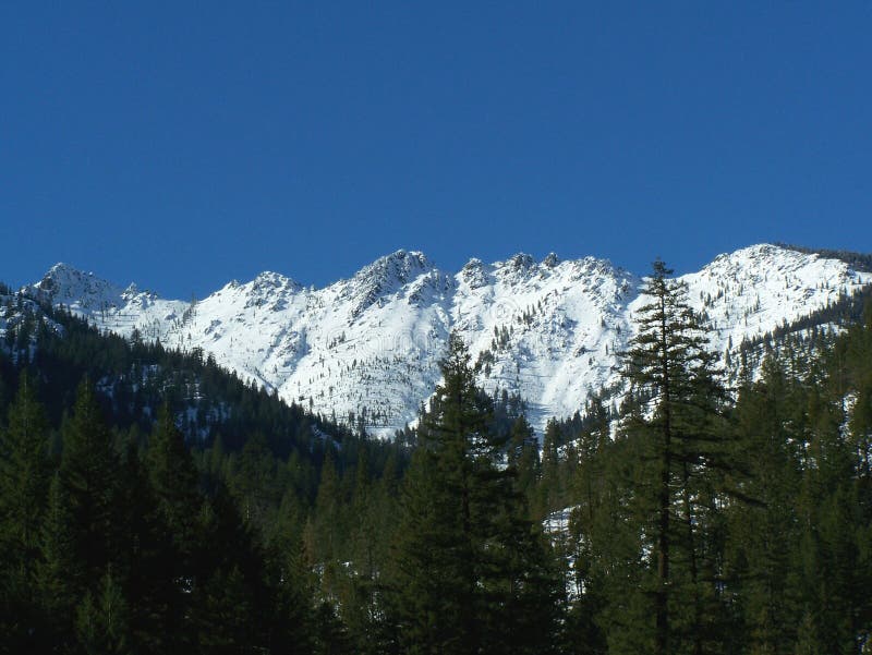 Trinity Alps in Winter stock photo. Image of winter, peak - 11375146