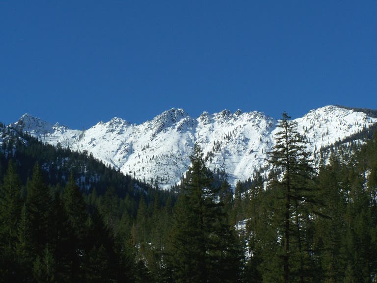 Trinity Alps in Winter stock photo. Image of winter, peak - 11375146