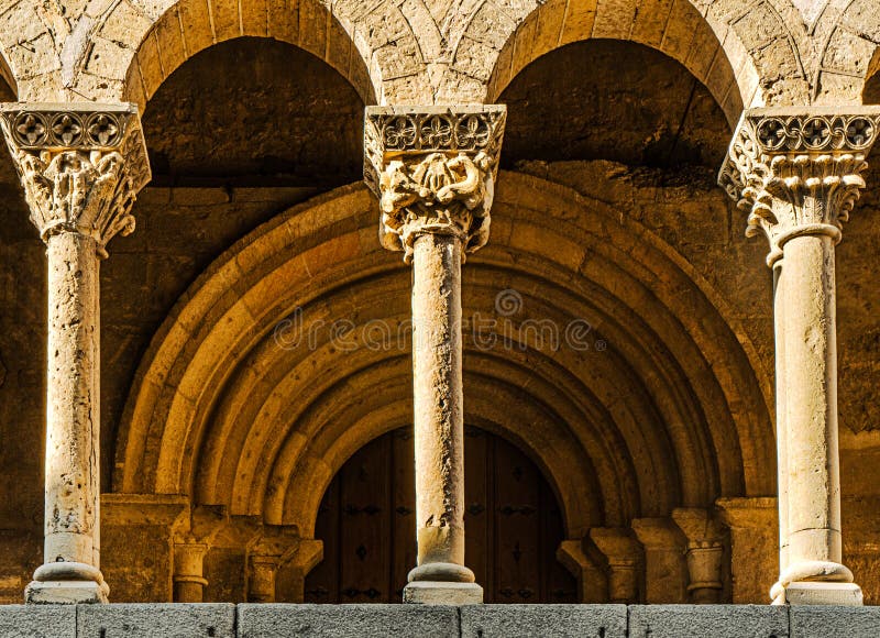 The Trinity of the Arches of the Church of San MartÃ­n Stock Image ...