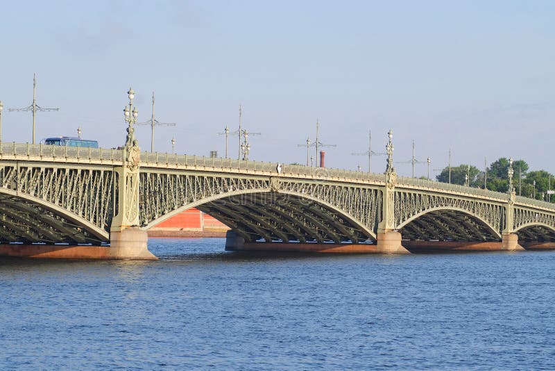 Trinity bridge stock photo. Image of cars, lamp, ship - 48141078