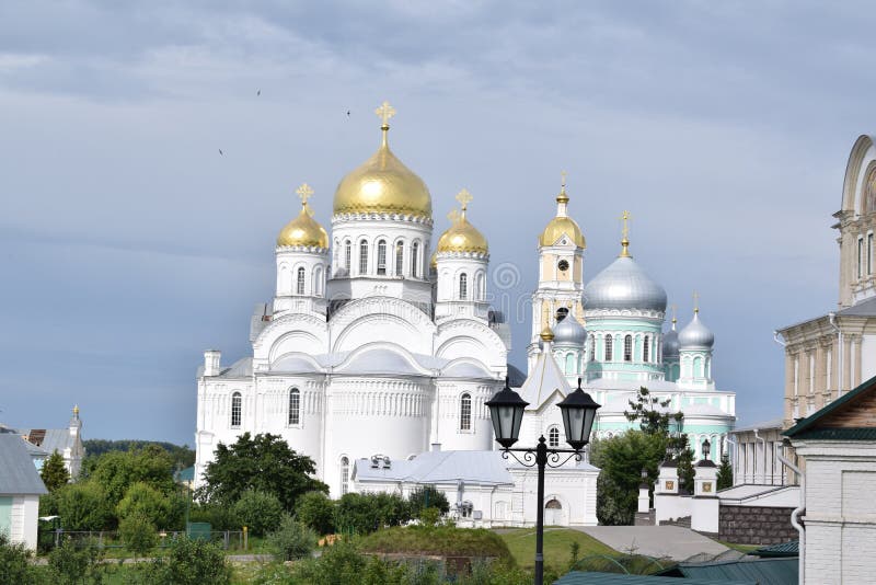 Trinity Cathedral in Holy Trinity Seraphim-Diveevo Convent Stock Image ...
