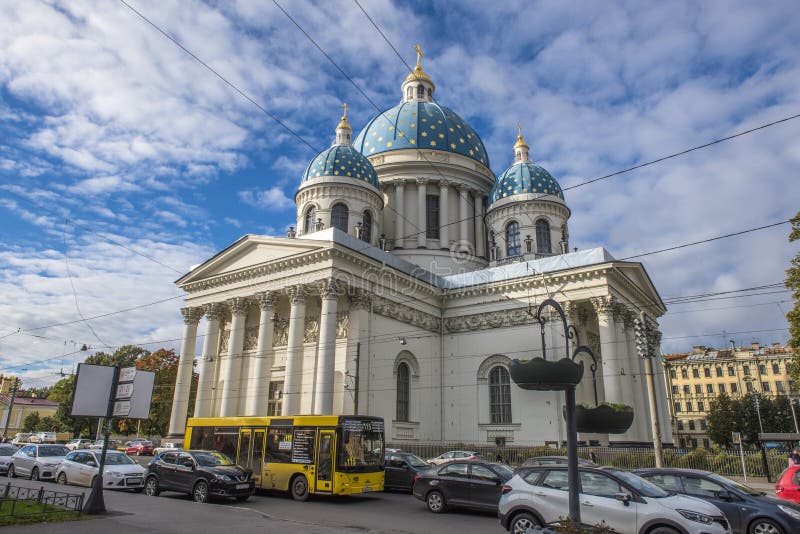 Trinity Cathedral editorial stock photo. Image of column - 78585588