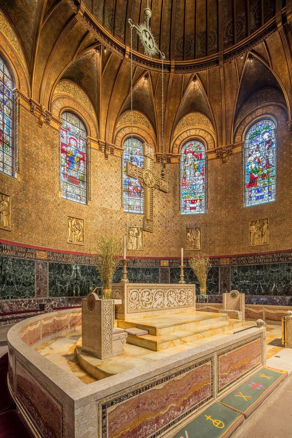 Trinity Church, Copley Square, Boston. Stock Image - Image of square ...