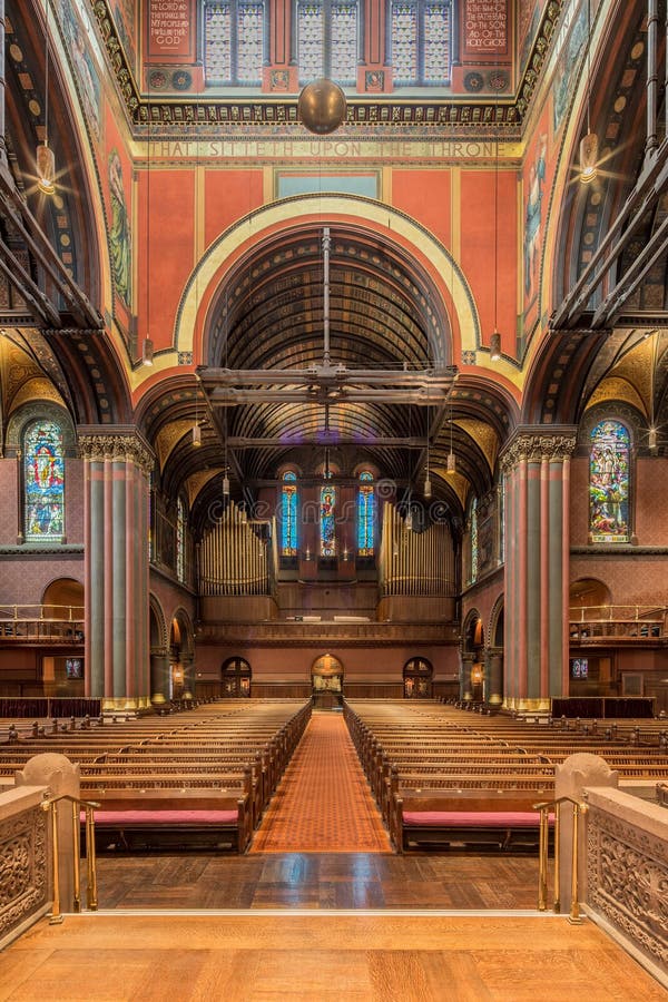 Trinity Church, Copley Square, Boston. Stock Image - Image of trinity ...