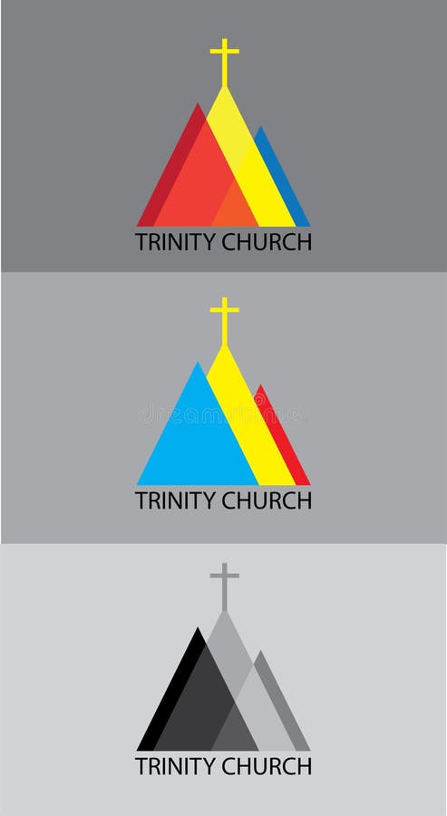 Trinity church logo stock illustration. Illustration of design - 48488787