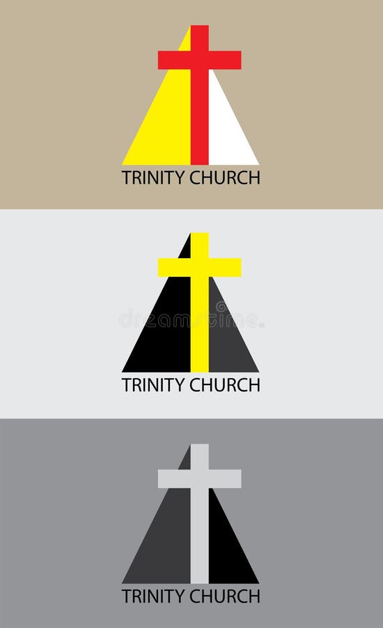 Trinity church logo stock vector. Illustration of vector - 48488935