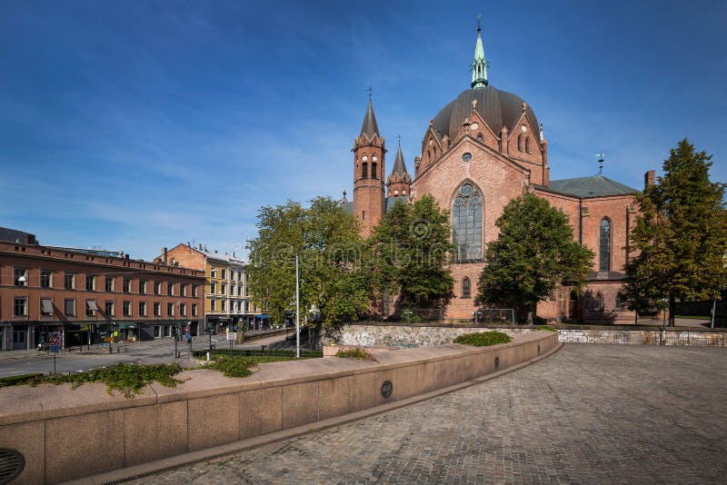 Trinity Church in Oslo in Sun Editorial Image - Image of oslo ...