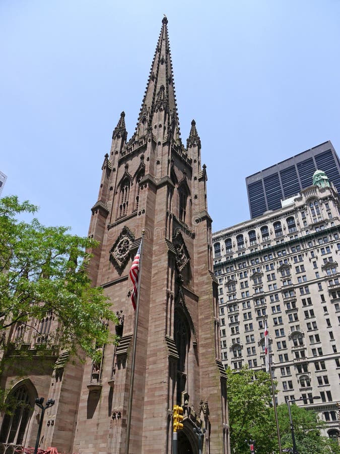 Trinity Church, Wall Street Stock Image - Image of trinity, wall: 29143965