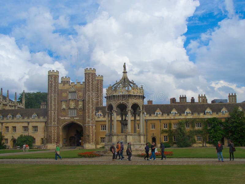 Trinity College, Cambridge University Stock Photo - Image of english ...