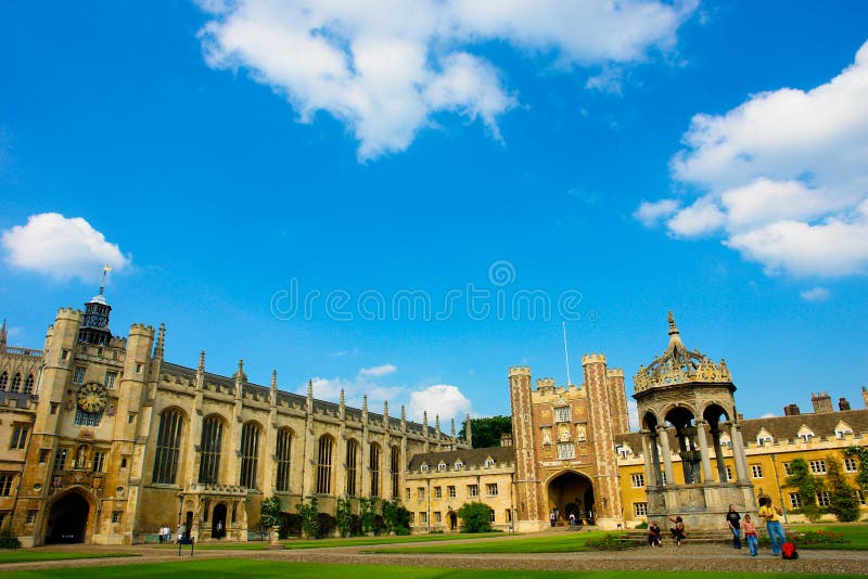 Trinity College, Cambridge University Stock Photo - Image of college ...