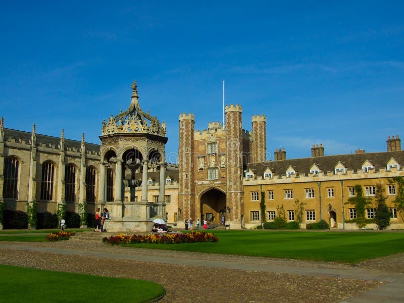 Trinity College, Cambridge University Stock Photo - Image of union ...