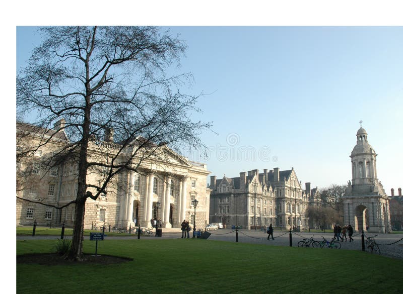 Trinity College Campus stock photo. Image of blue, renew - 4363136