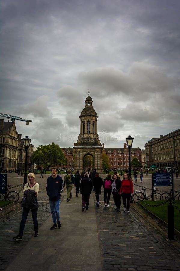 Trinity College Campus in Dublin Editorial Stock Image - Image of ...
