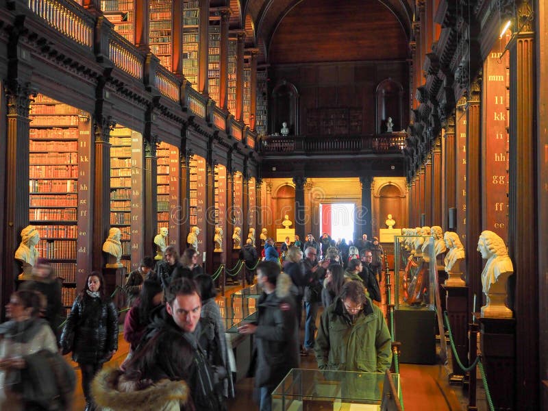 Trinity College Library in Dublin Editorial Stock Image - Image of ...