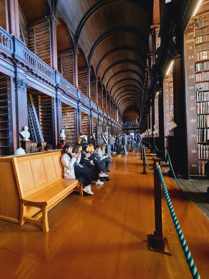 Irish Harp. Trinity College Library Dublin Ireland Editorial Image ...