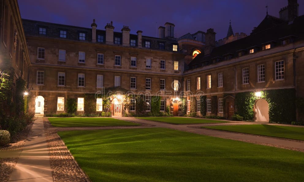 Trinity Hall College, Cambridge, UK Stock Photo - Image of square ...