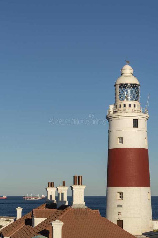 Trinity House Lighthouse in Gibraltar Stock Image - Image of europe ...