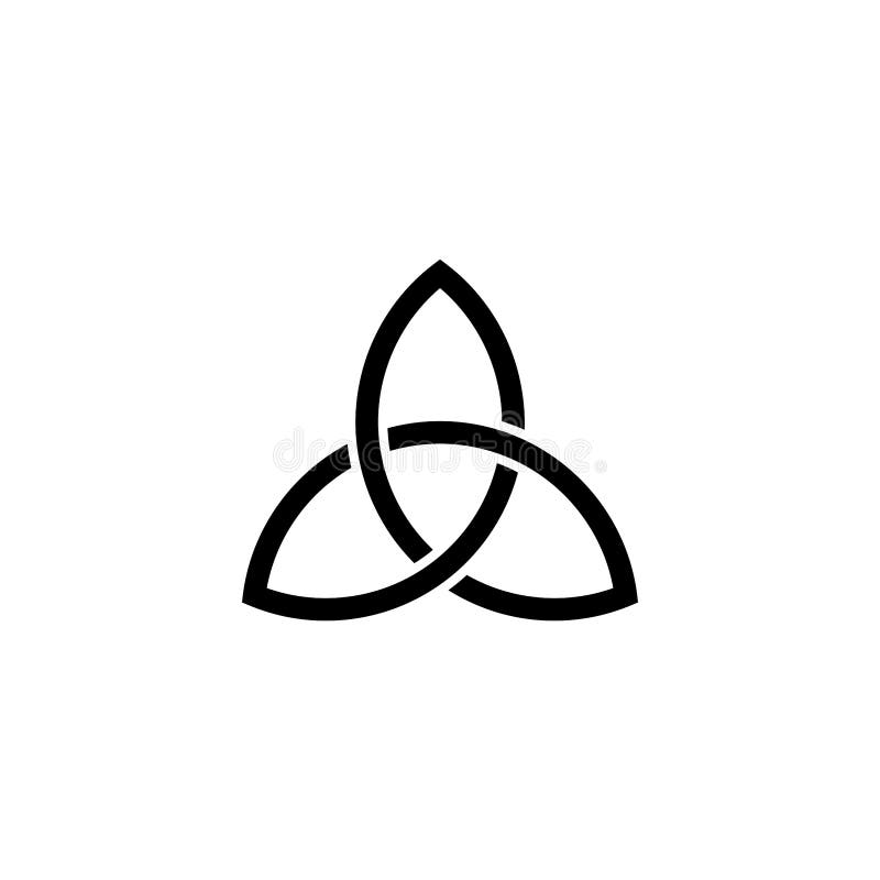 Trinity Logo Vector Illustration Stock Vector - Illustration of knot ...