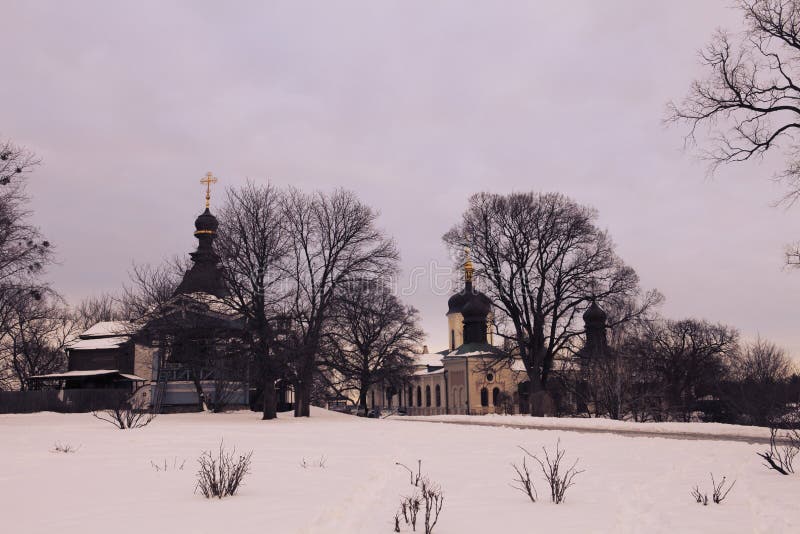 The Trinity Monastery of St. Jonas in Kiev Stock Photo - Image of cross ...