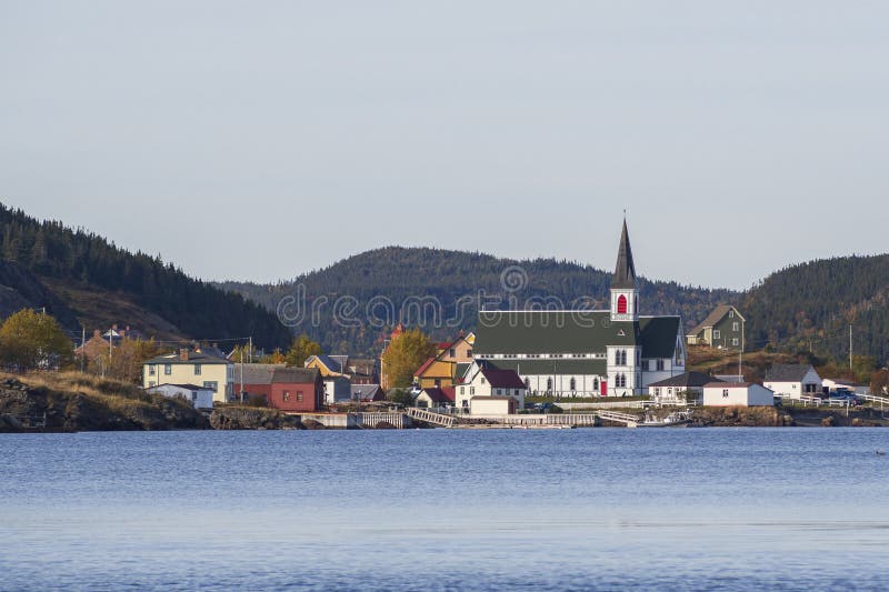 Trinity, Newfoundland and Labrador. Stock Image - Image of town, rocks ...