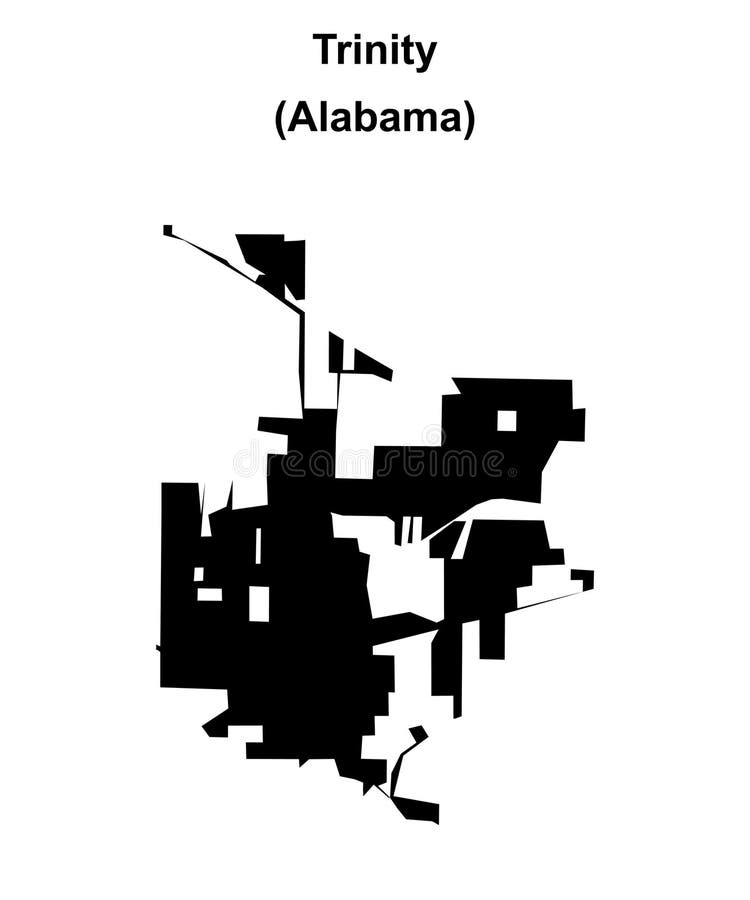 Trinity outline map stock illustration. Illustration of isolated ...