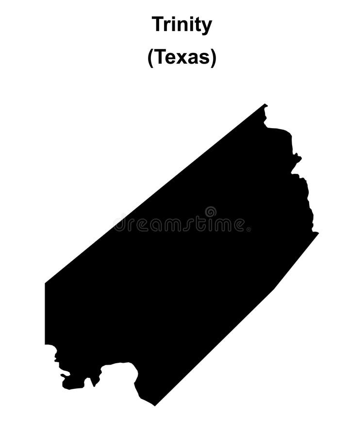 Trinity outline map stock vector. Illustration of detailed - 361794503