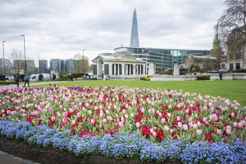 Trinity Square Gardens, London, UK Editorial Stock Image - Image of ...