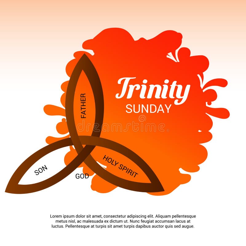 Trinity Sunday. stock illustration. Illustration of icon - 117136296