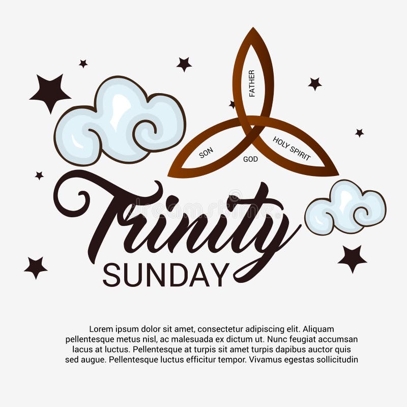 Trinity Sunday. stock illustration. Illustration of celebrate - 117136412