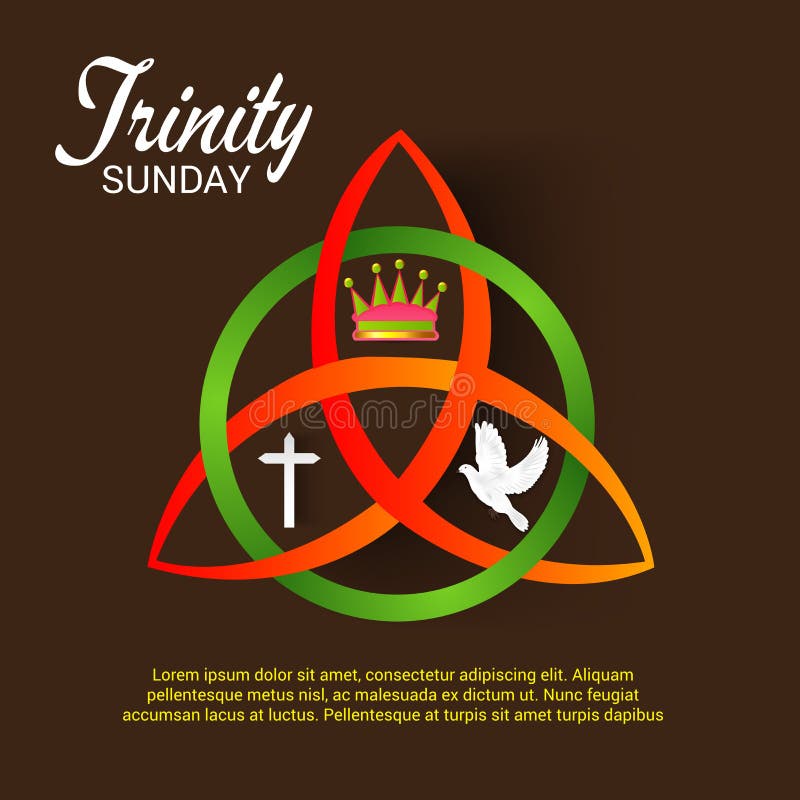 Trinity Sunday. stock illustration. Illustration of catholic - 117138390