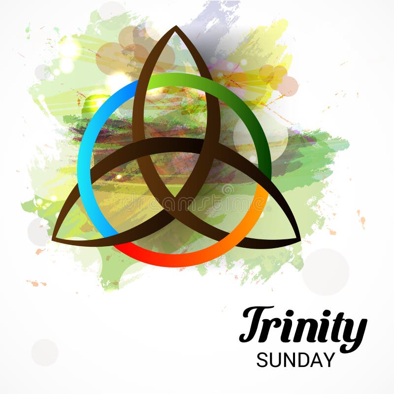 Trinity Sunday. stock illustration. Illustration of symbol - 117138795