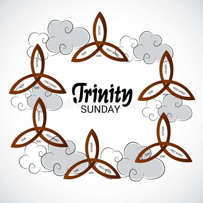 Trinity Sunday. stock illustration. Illustration of holy - 117140664