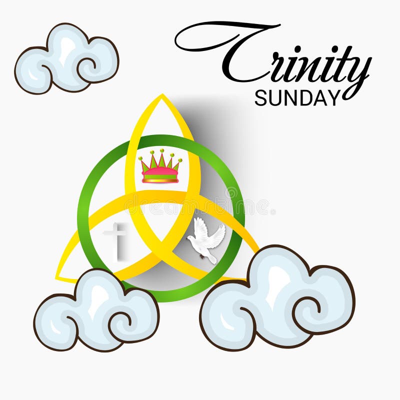 Trinity Sunday. stock illustration. Illustration of design - 93491427