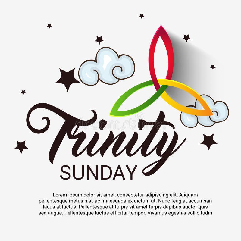Trinity Sunday. stock illustration. Illustration of pentecost - 93491557