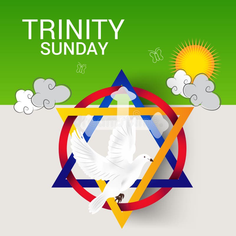 Trinity Sunday. stock illustration. Illustration of spirit - 93491562