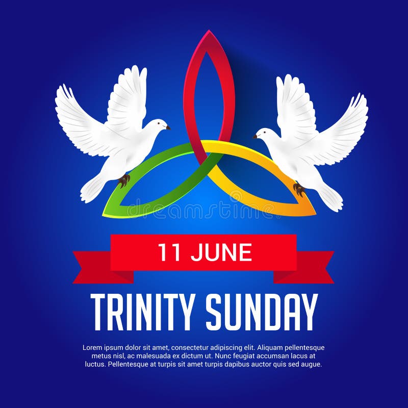 Trinity Sunday. stock illustration. Illustration of celebration - 93491695