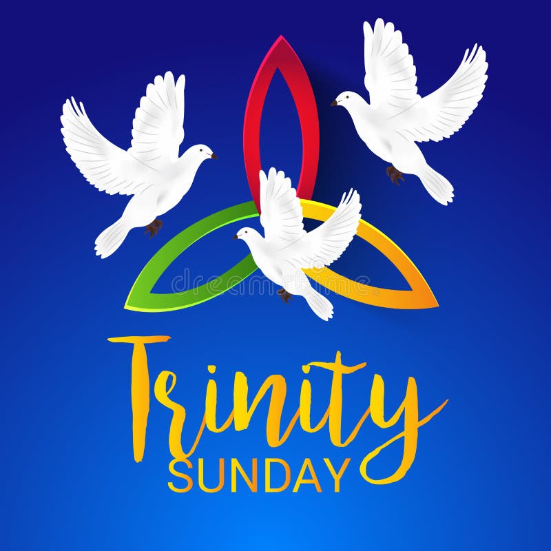 Trinity Sunday. stock illustration. Illustration of design - 93491831