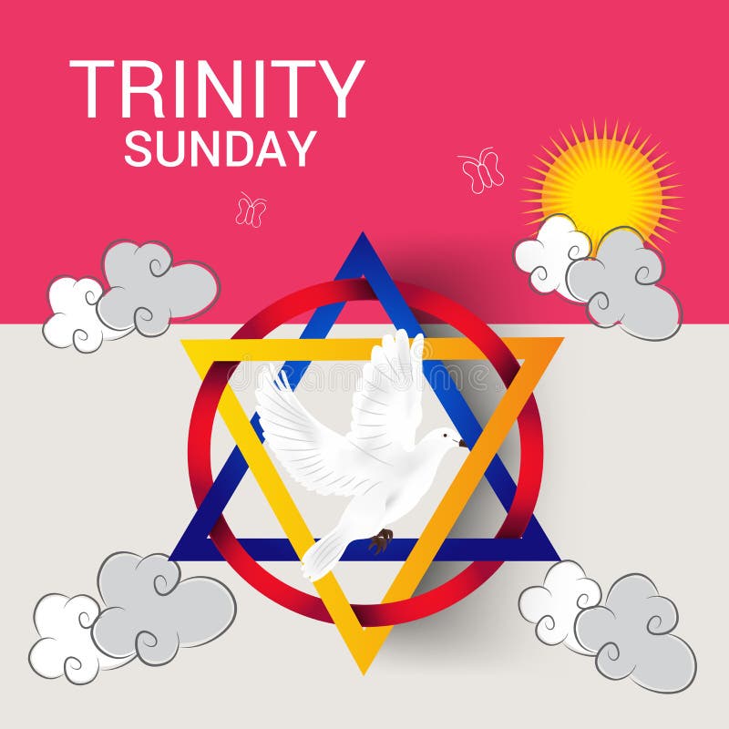 Trinity Sunday. stock illustration. Illustration of jesus - 93492091