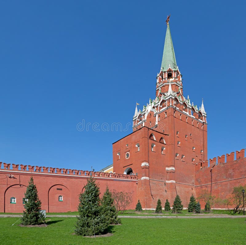 Trinity Tower stock photo. Image of kremlin, russian - 30948436
