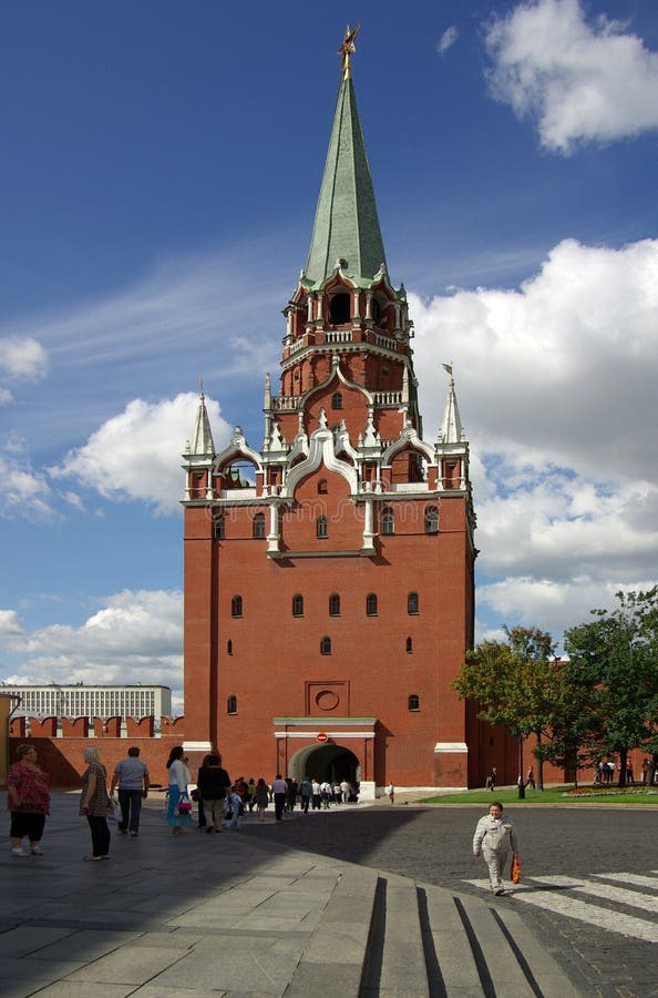 Trinity Tower of Moscow Kremlin Editorial Stock Photo - Image of ...