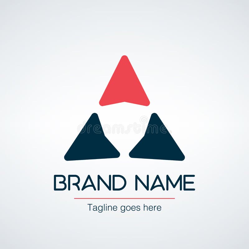 Trinity Triangle Vector Logo Template. Unity and Partnership. Stock ...