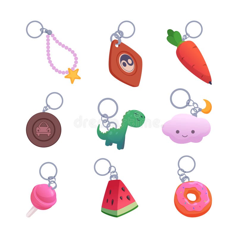 Trinket. Keychains for Backpack Stylish Decorative Feathers and ...